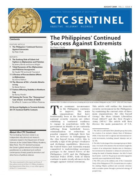 The Philippines’ Continued Success Against Extremists – Combating ...