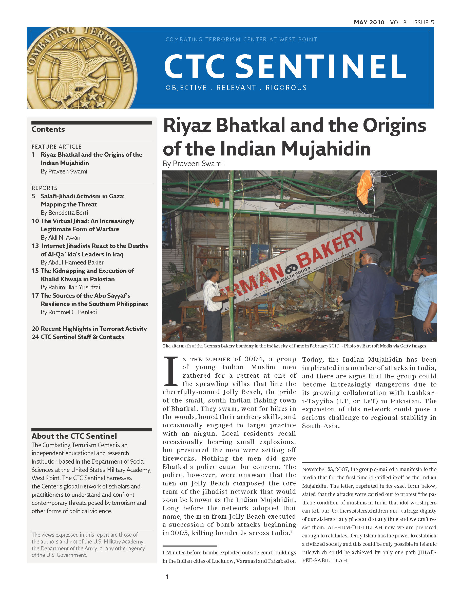 Salafi-Jihadi Activism in Gaza - Combating Terrorism Center at West Point