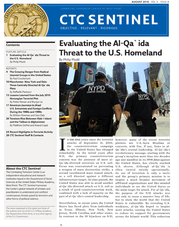 August 2010 - Combating Terrorism Center at West Point