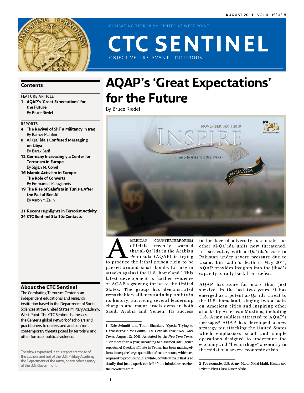 AQAP’s ‘Great Expectations’ for the Future - Combating Terrorism Center ...