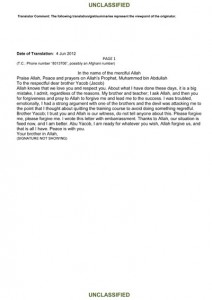 Letters of Al-Qa`ida Members – Combating Terrorism Center at West Point