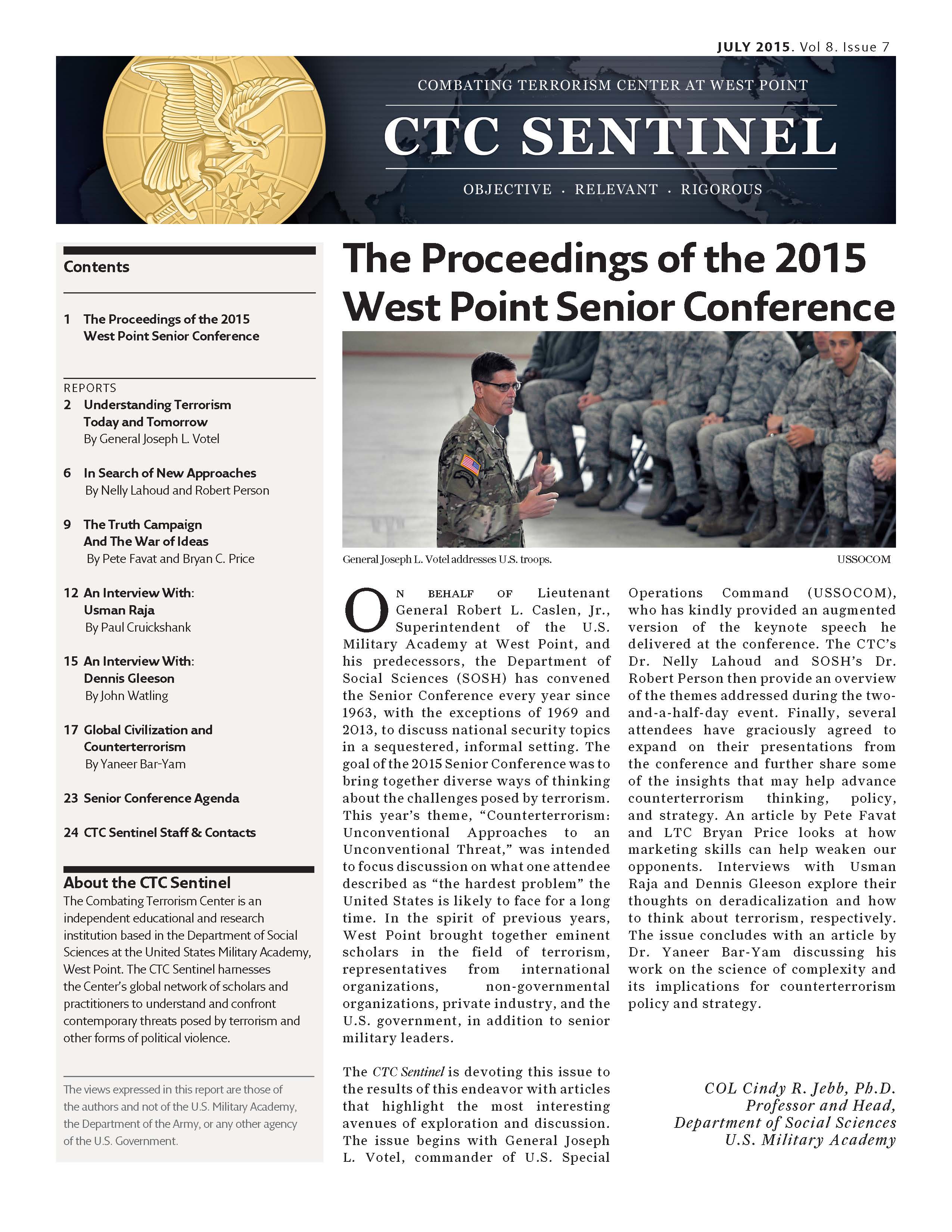 Understanding Terrorism Today and Tomorrow - Combating Terrorism Center at West Point