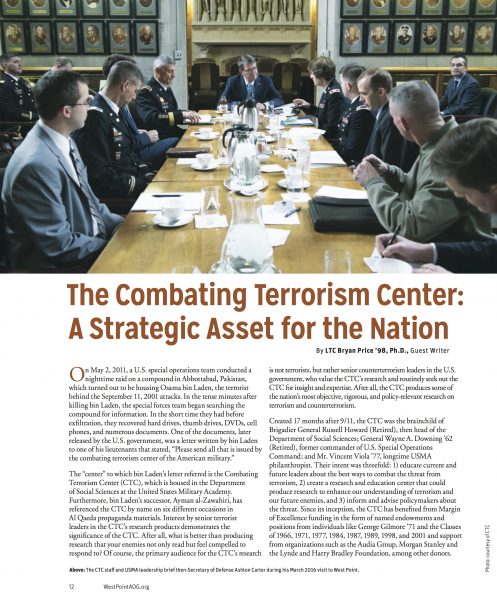 CTC featured in West Point magazine – Combating Terrorism Center at West Point
