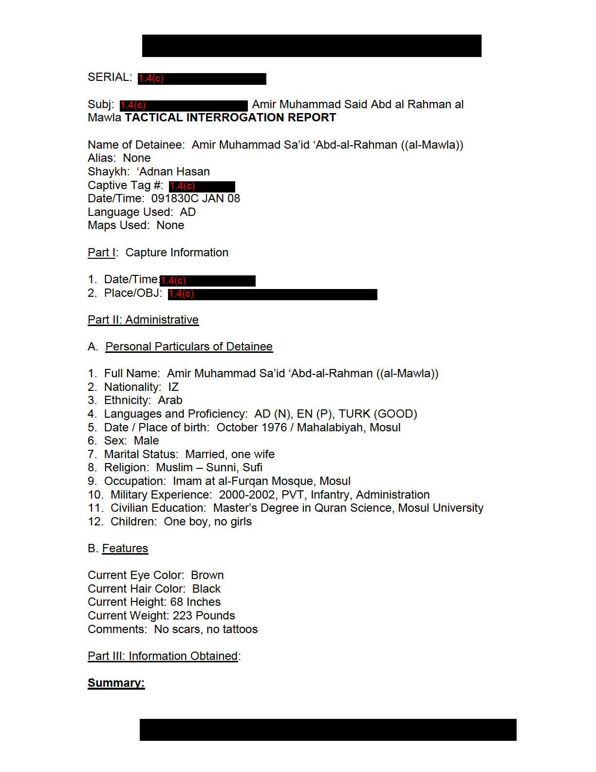 Al-Mawla TIR – January 9, 2008 - Combating Terrorism Center at West Point