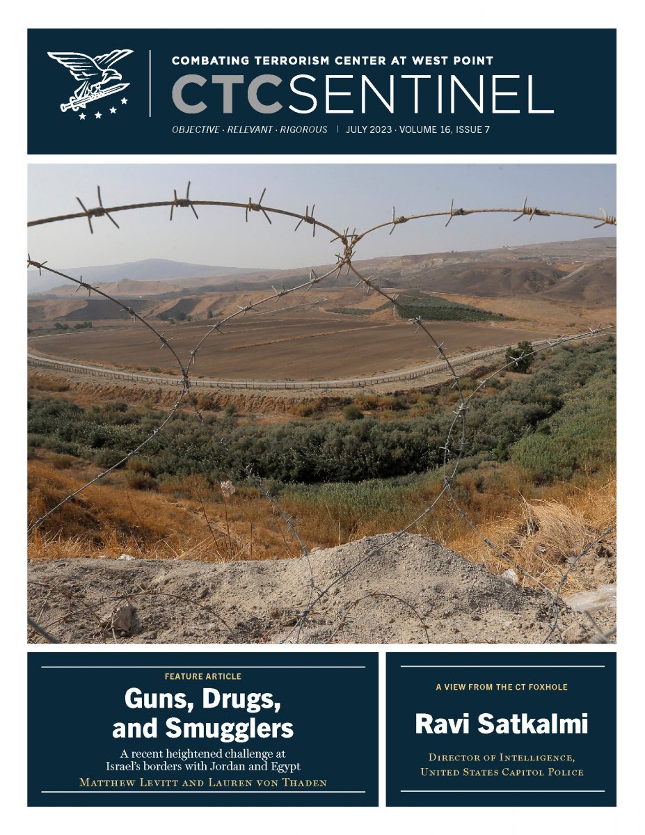 Guns, Drugs, and Smugglers: A Recent Heightened Challenge at Israel’s ...